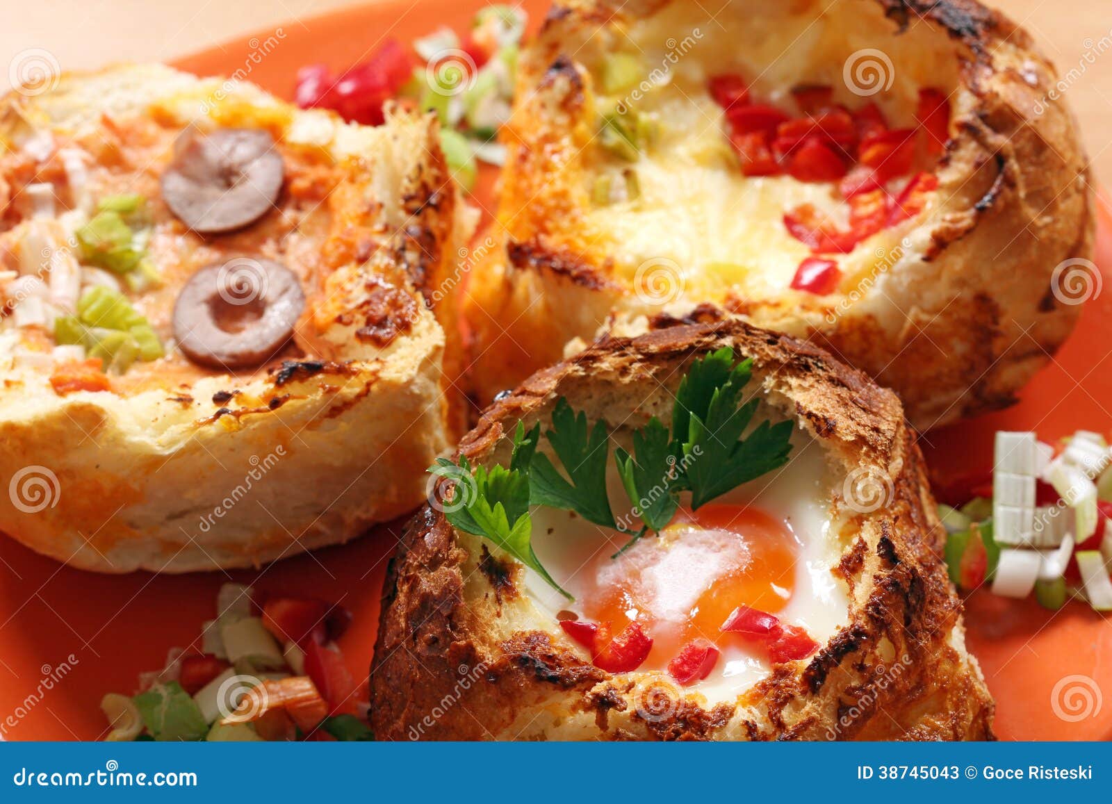 Bread filled with eggs stock image. Image of filled, lunch - 38745043
