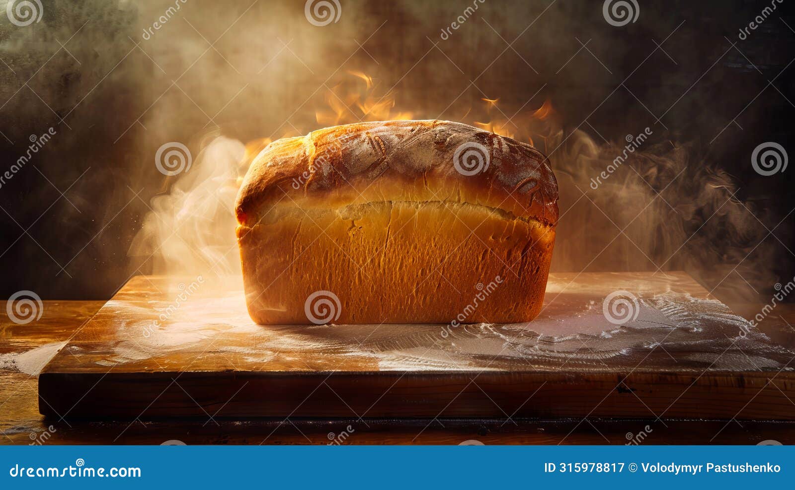 Bread on Fire by Samuel Mcdonald Stock Image - Image of goods, bread ...