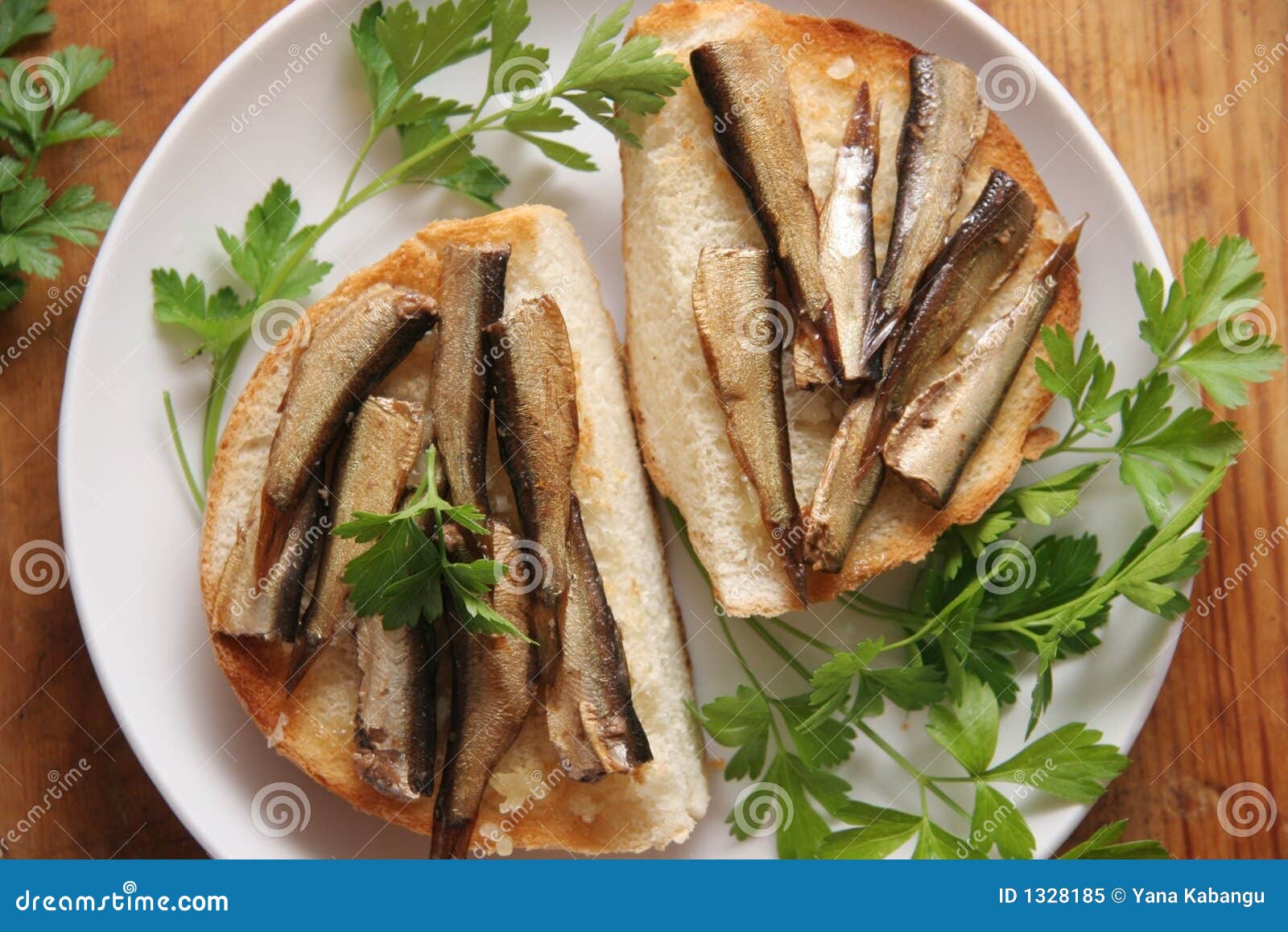 Bread and fish. stock image. Image of eating, cook, dishes - 1328185