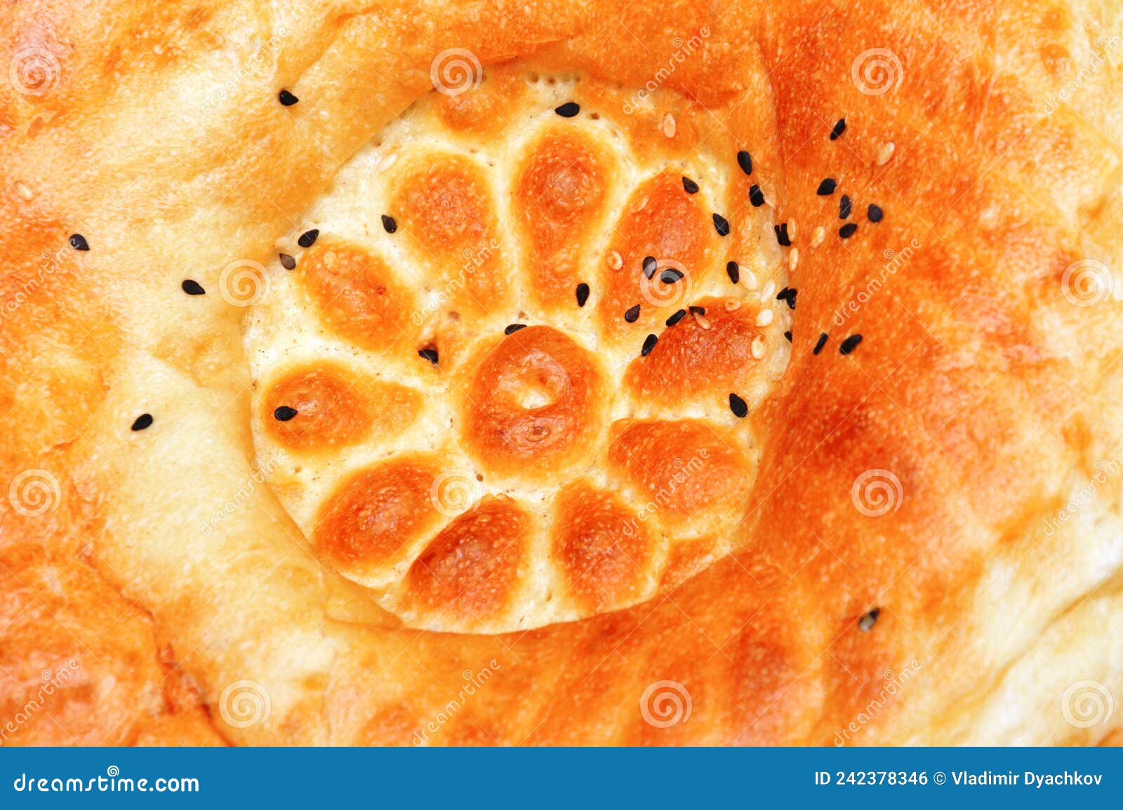 Bread Flatbread Round Shape Stock Photo - Image of fillet, background ...