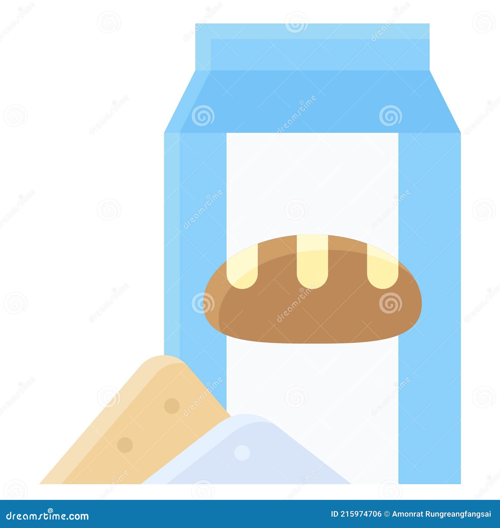 Bread Flour Icon, Bakery and Baking Related Vector Stock Vector ...
