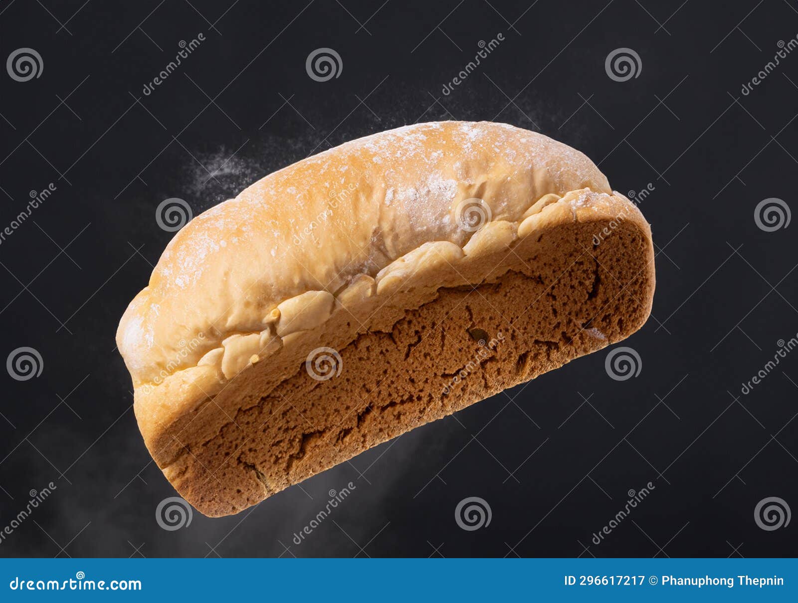 Bread flying in mid air stock illustration. Illustration of baker ...