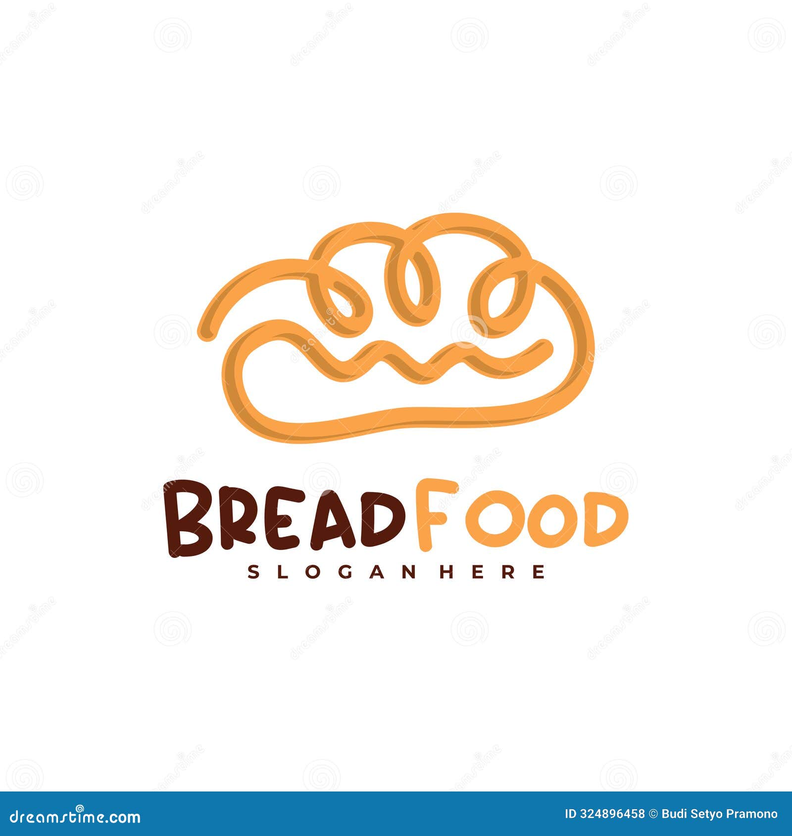 Bread Food Logo Vector Template, Creative Bread Logo Design Concepts ...