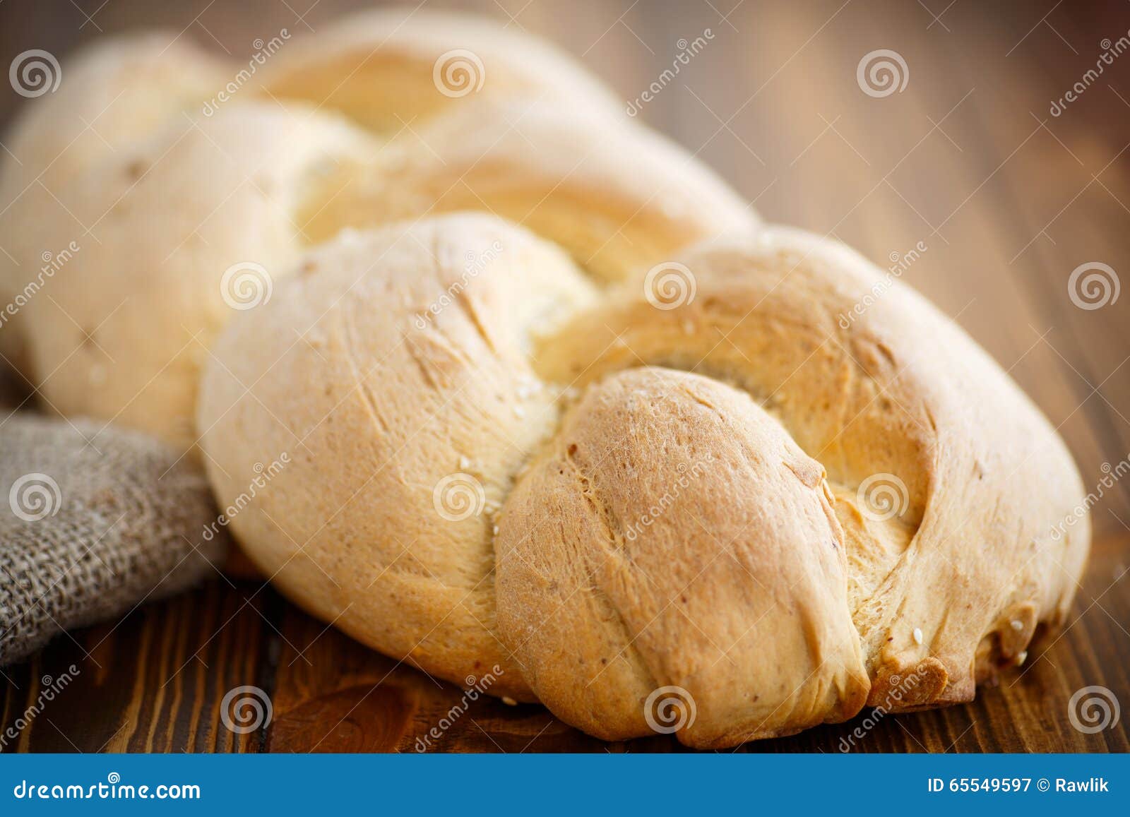 Bread in the Form of Braids Stock Image - Image of restaurant, design ...