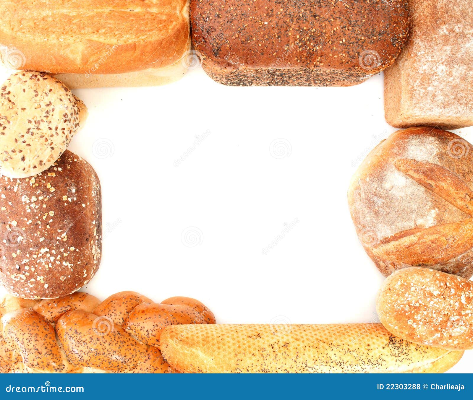 Bread frame stock photo. Image of border, healthy, breakfast - 22303288