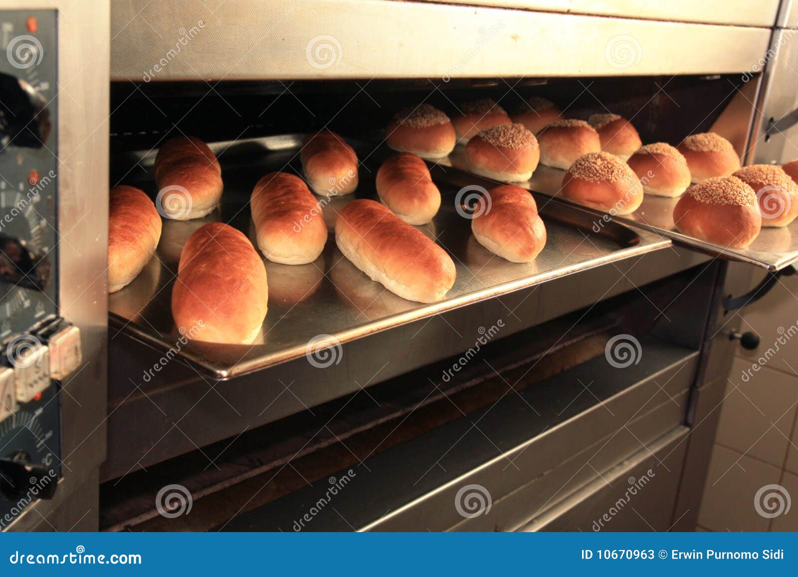 Bread fresh from oven stock image. Image of bakery, food - 10670963