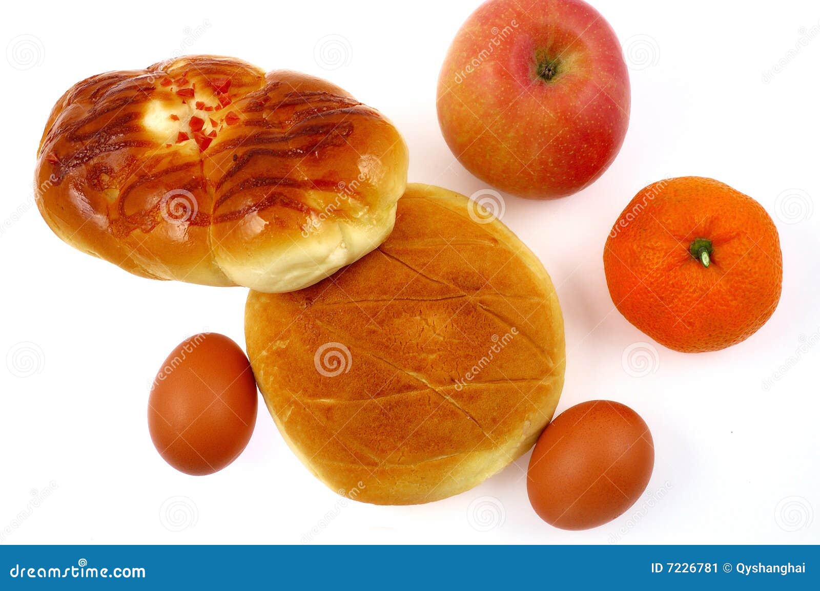 Bread and fruit stock image. Image of bright, pasta, food - 7226781