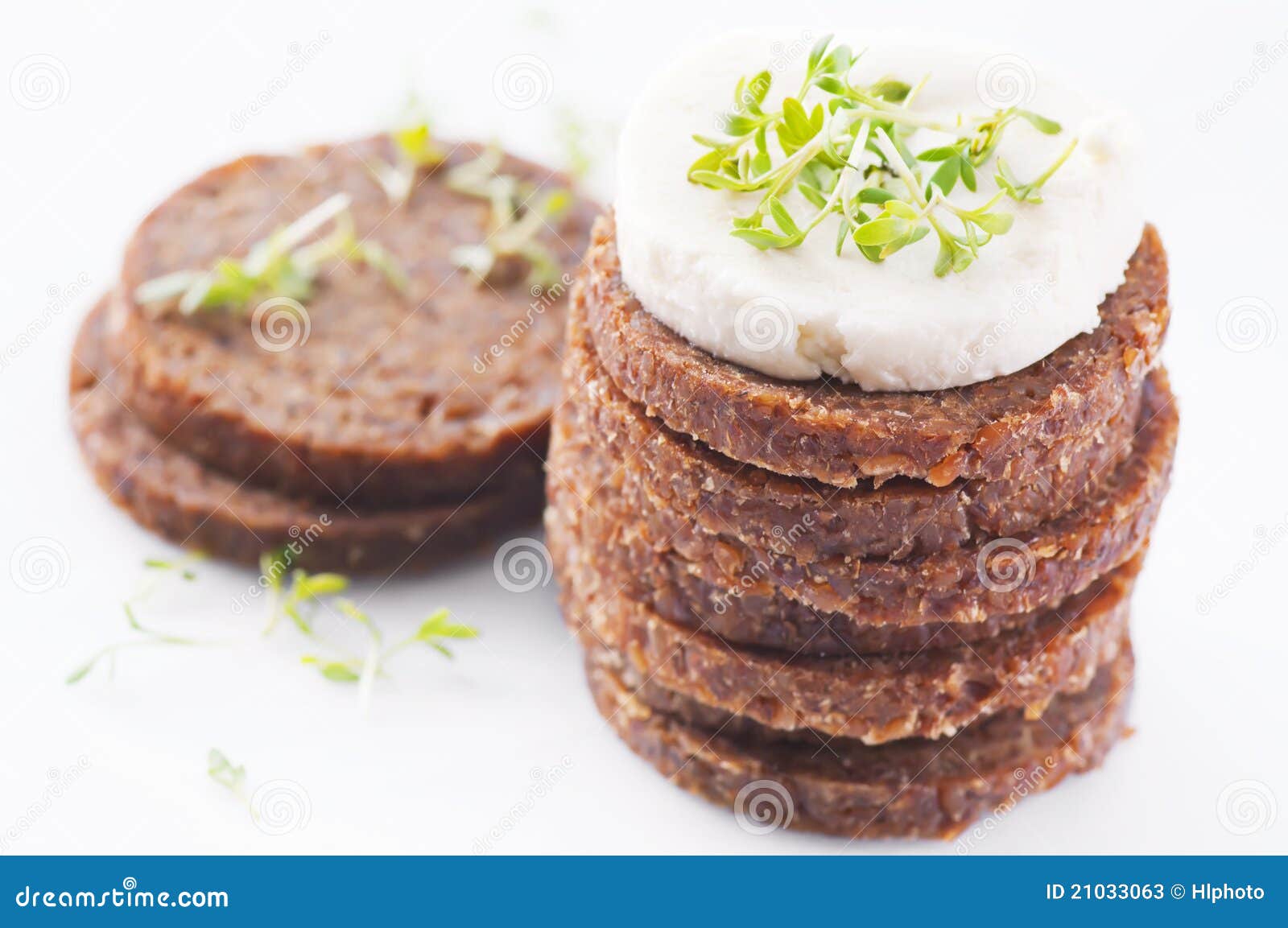 Bread with goat cheese stock image. Image of dairy, bread - 21033063
