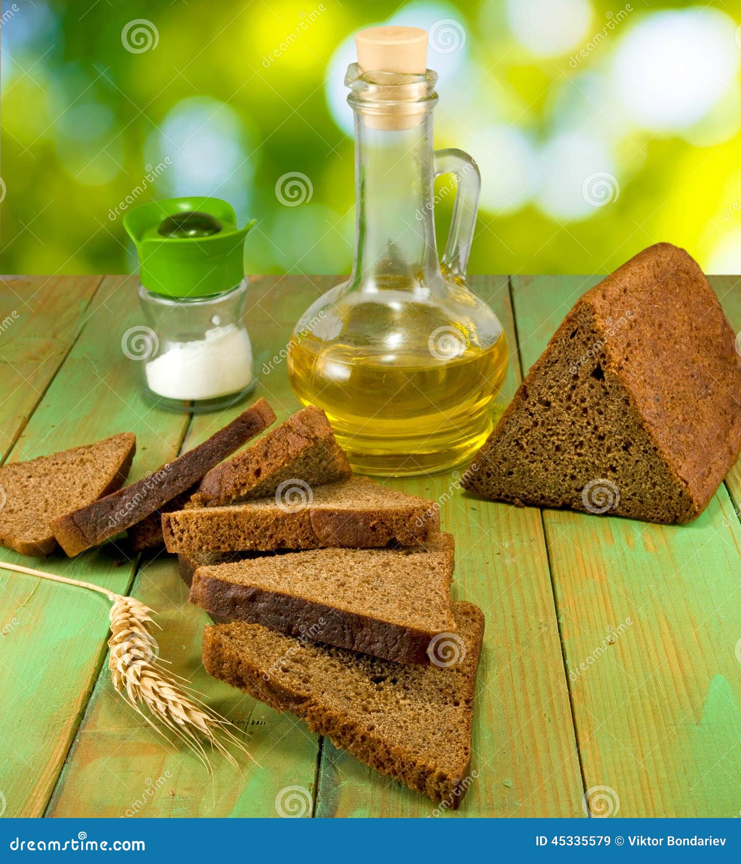 Bread and grain stock image. Image of closeup, baking - 45335579
