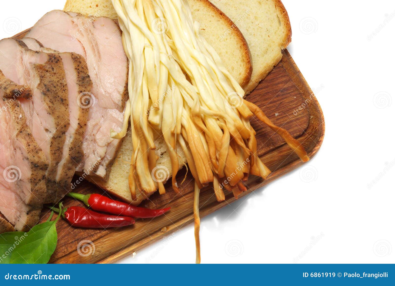 Bread And Ham And Cheese Picture. Image: 6861919