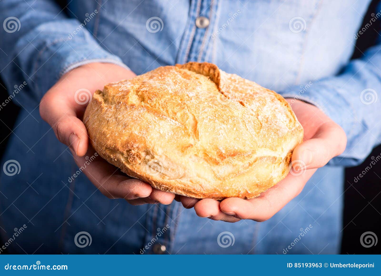 Bread in hands stock image. Image of people, farming - 85193963