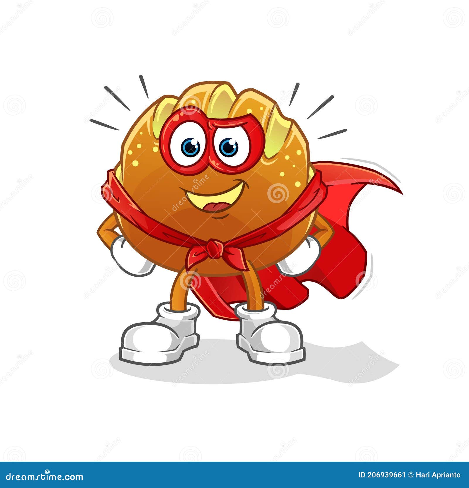 Bread Heroes Vector. Cartoon Character Stock Vector - Illustration of ...
