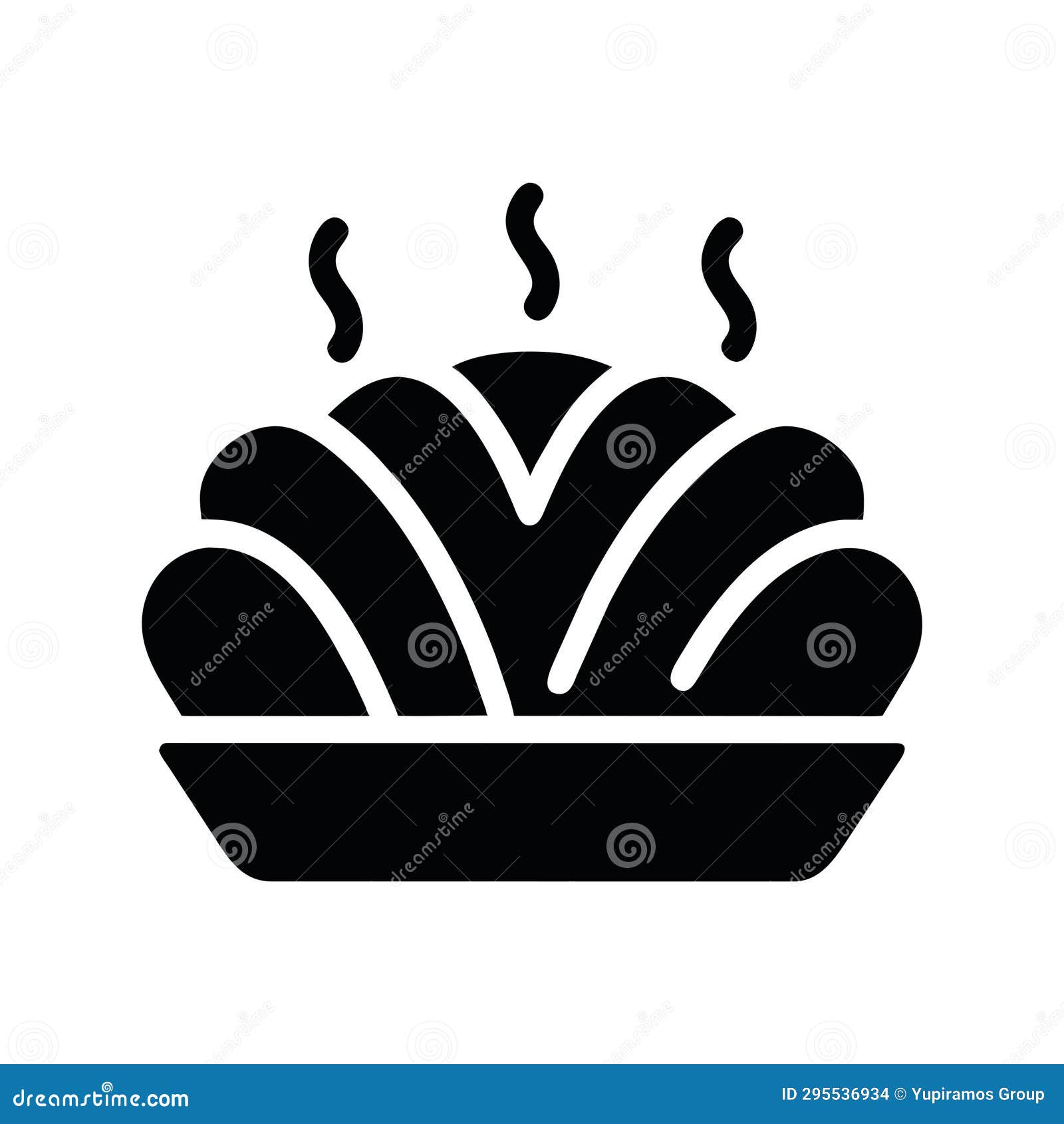 Bread hot icon stock vector. Illustration of design - 295536934