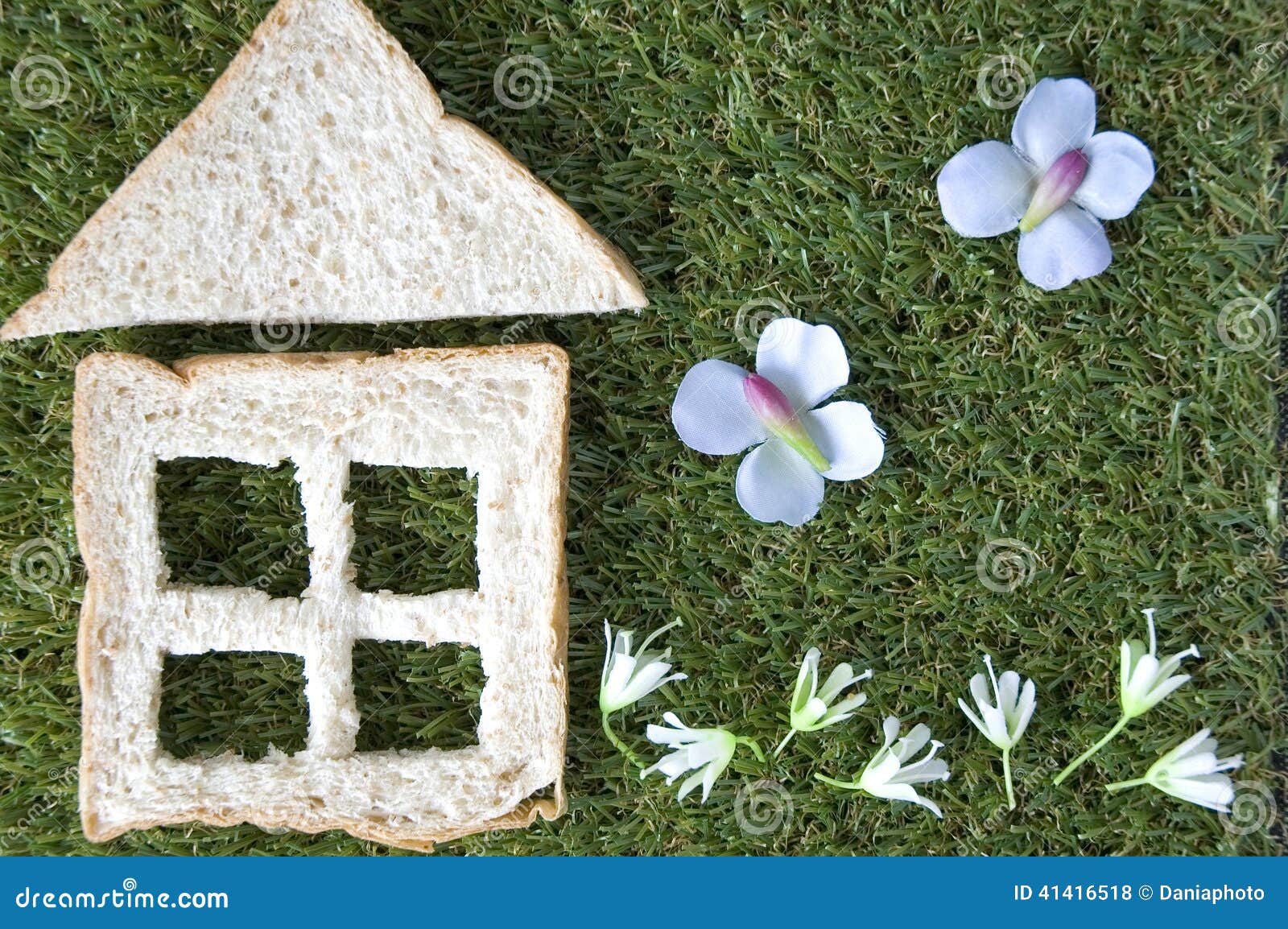 Bread house with garden stock photo. Image of architecture - 41416518