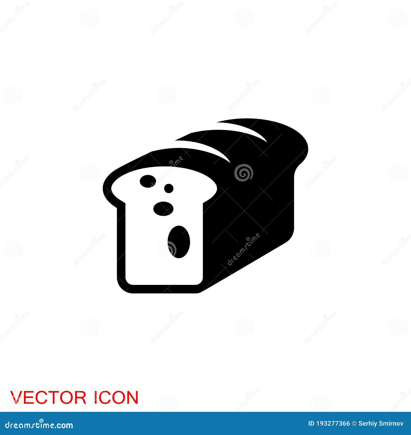 Bread Icon. Bread Bakery Symbol Vector Illustration. Eps 10 Stock ...