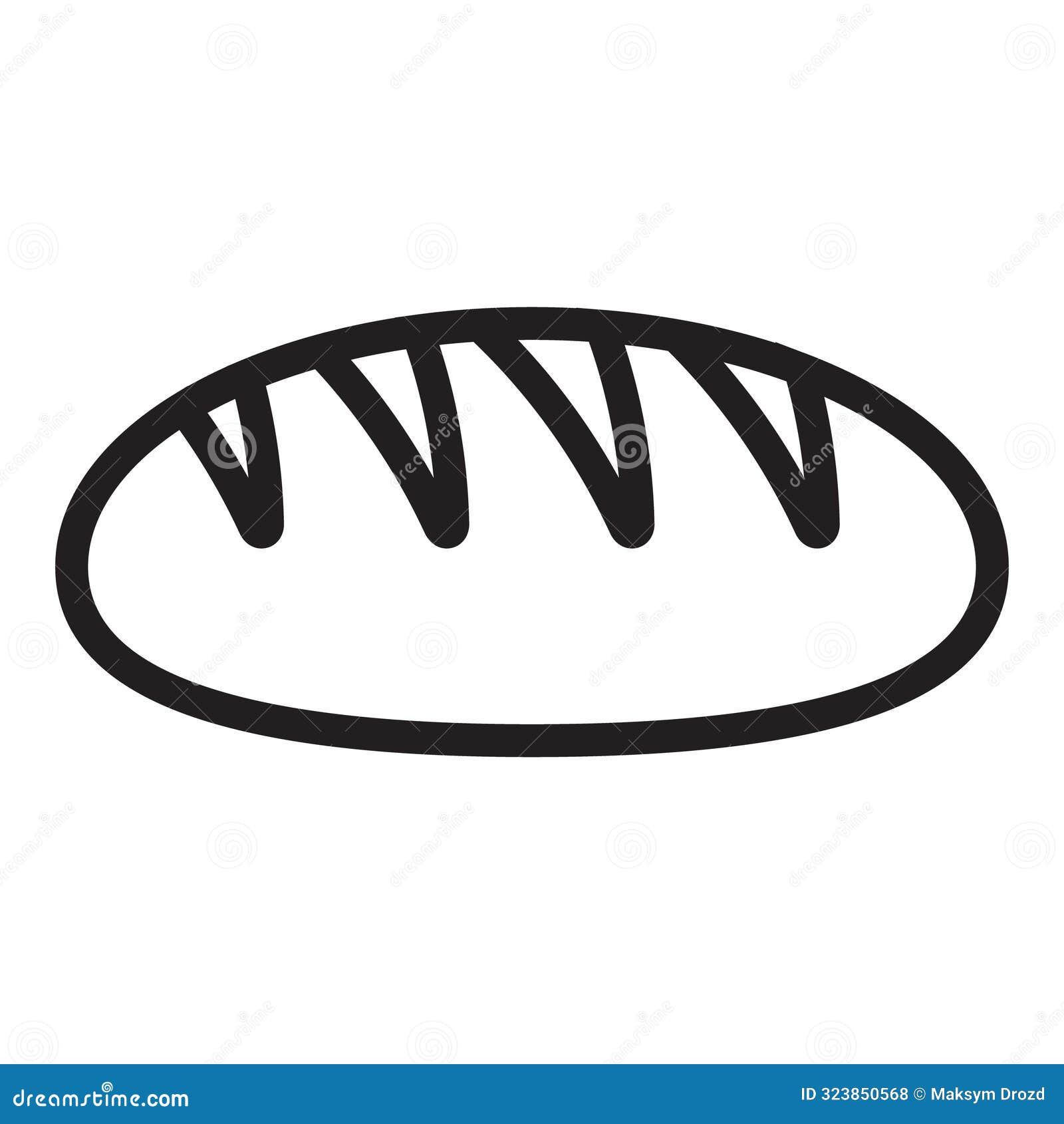 Bread Icon, Bread Loaf Icon. Stock Vector - Illustration of flat ...