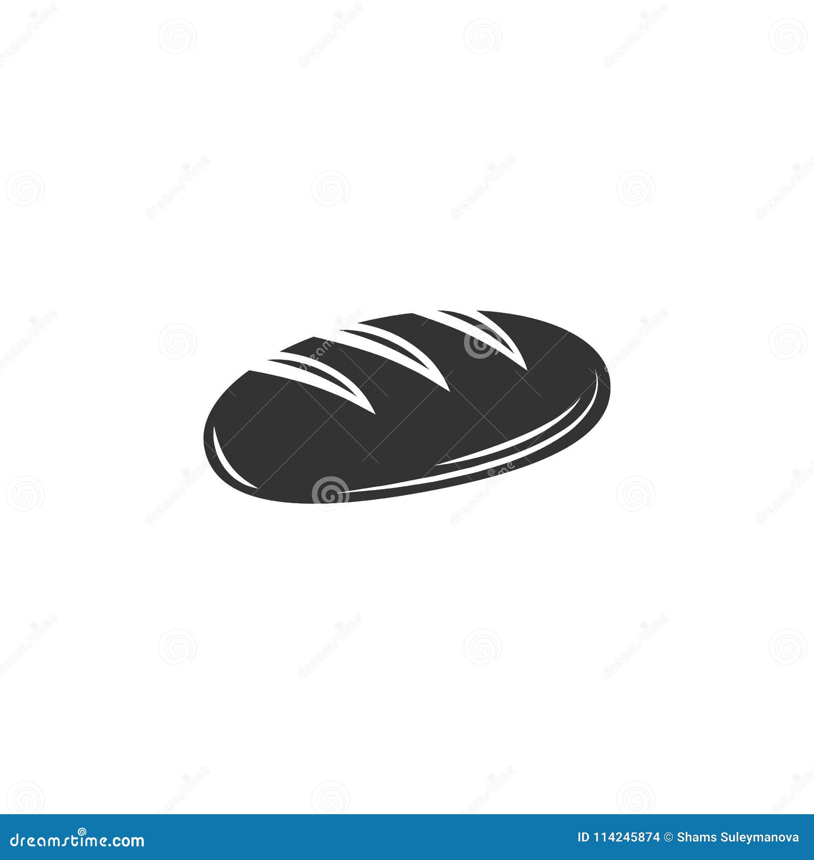 Bread Icon. Simple Element Illustration. Bread Symbol Design Template ...
