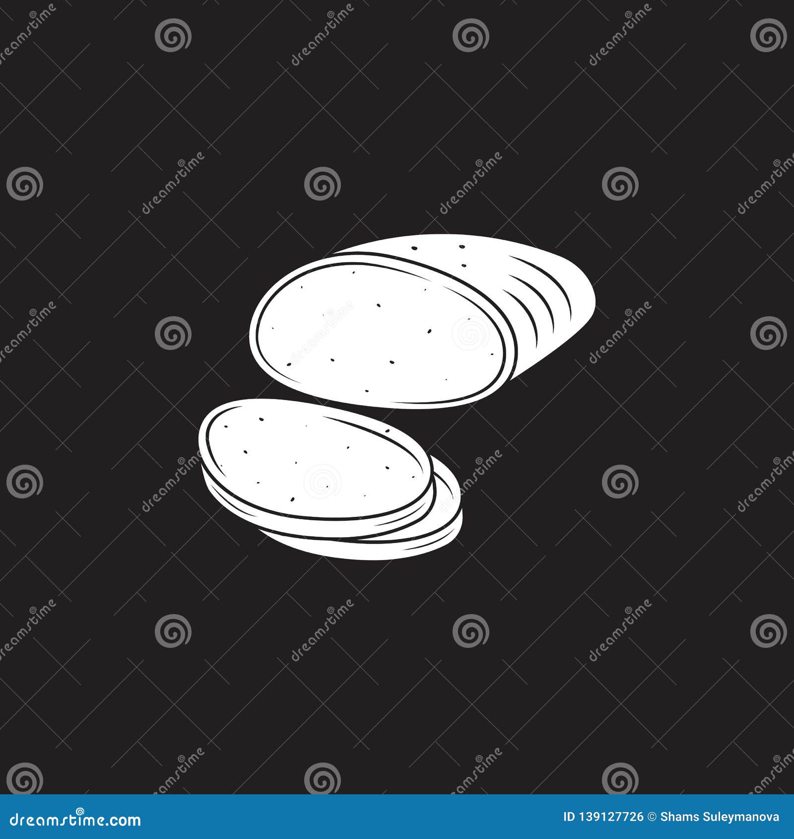 Bread Icon. Simple Element Illustration. Bread Symbol Design Template ...