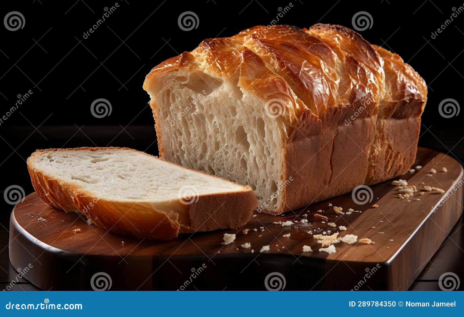 Bread Isolated: Focus on Pure Simplicity. Generative by Ai Stock Photo ...