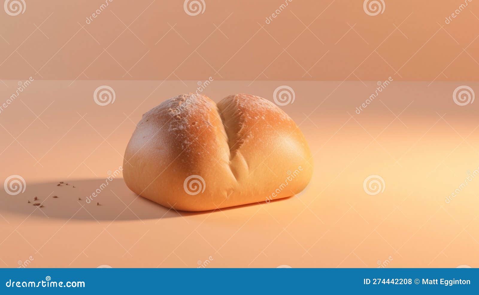 Bread Isolated on pastel stock illustration. Illustration of table ...