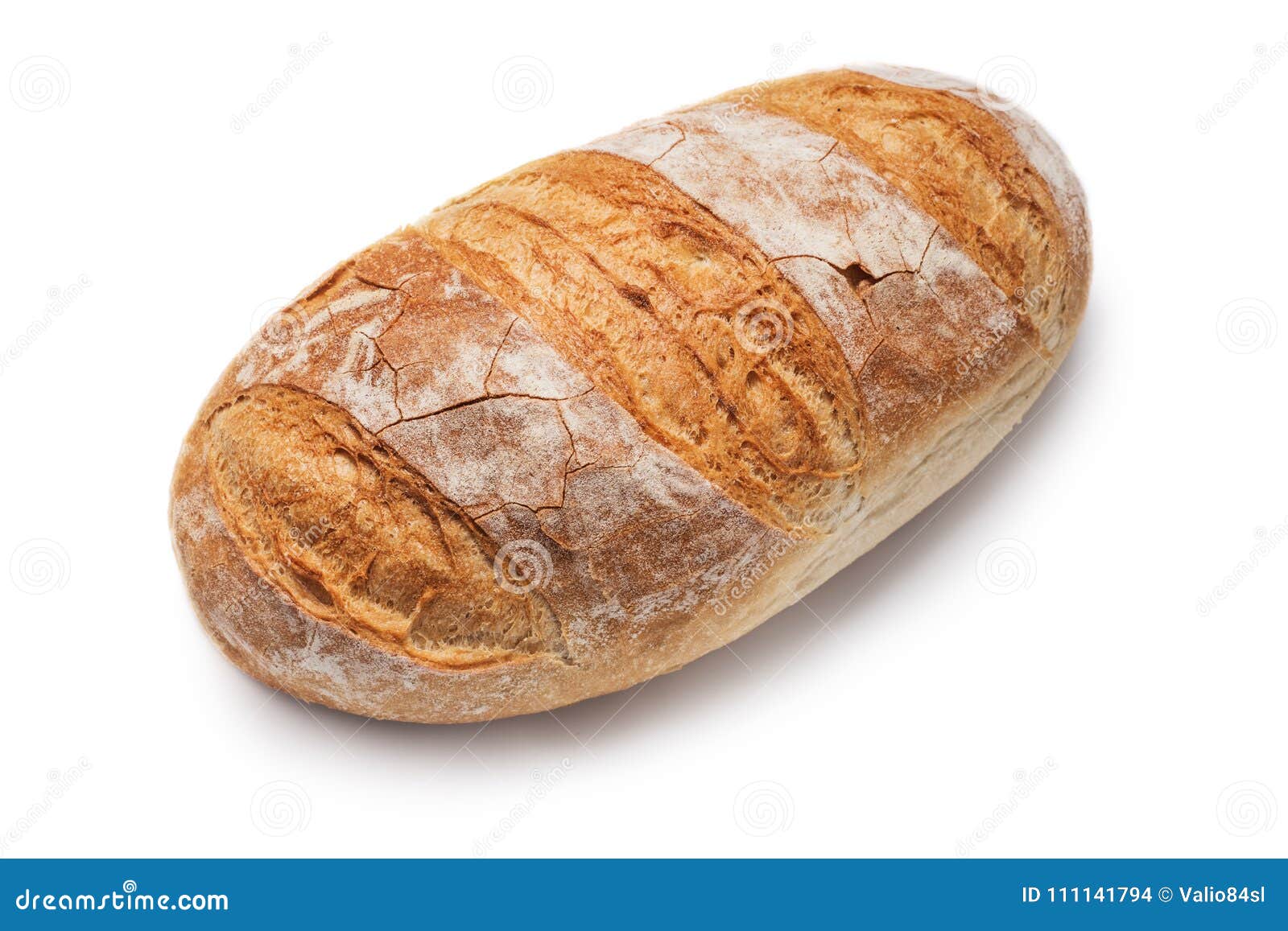 Bread Isolated on White Background Stock Photo - Image of natural, diet ...