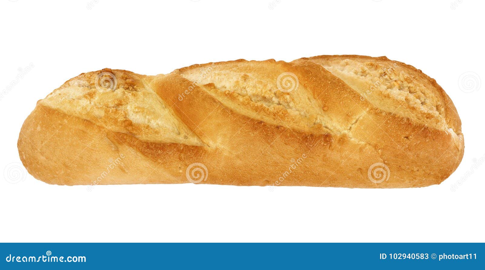 Bread Isolated on White - Side View - 3d Stock Illustration ...