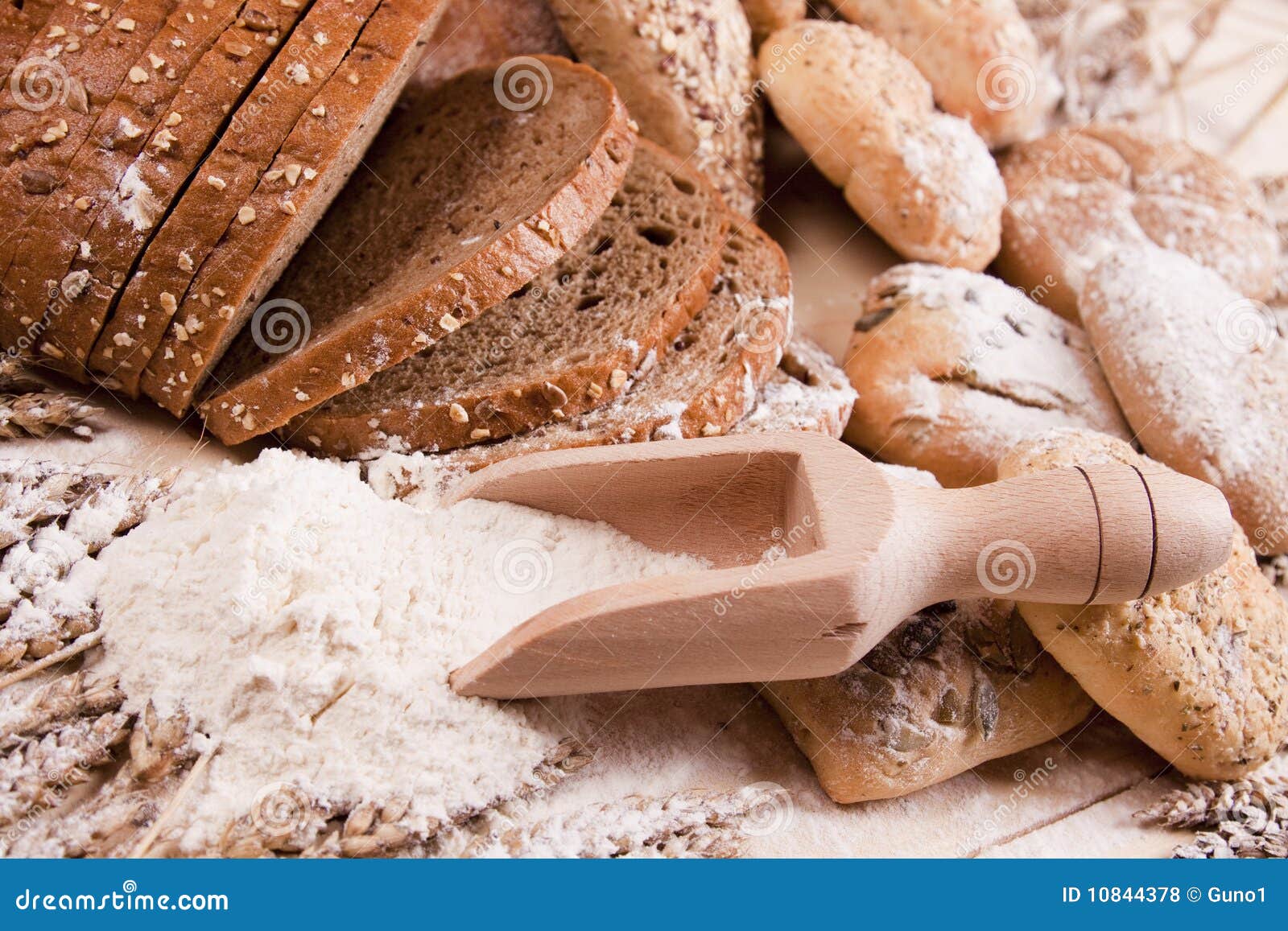Bread and its components stock photo. Image of unique - 10844378