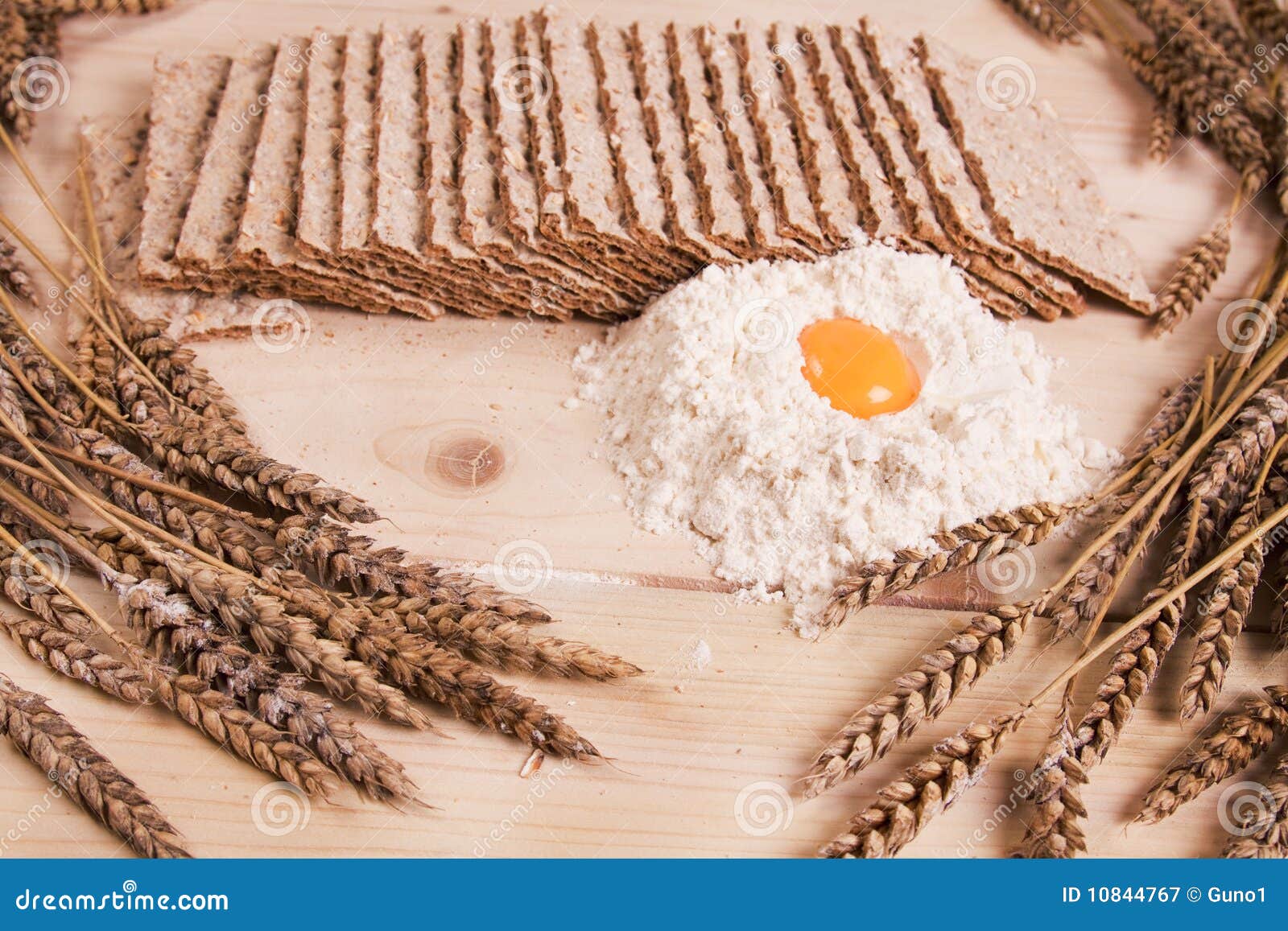 Bread and its components stock image. Image of wheat - 10844767