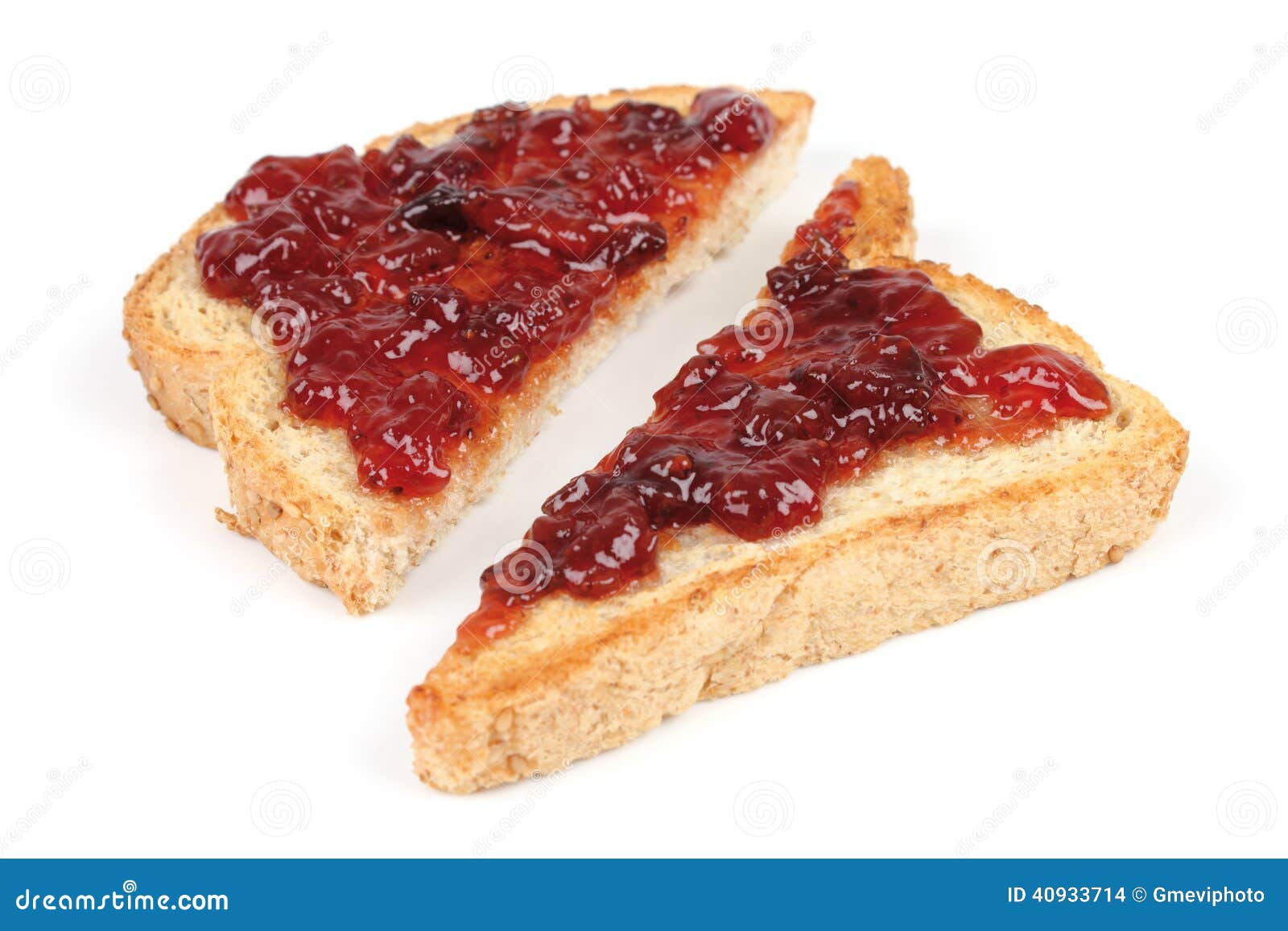 Bread with jam stock photo. Image of breakfast, food - 40933714