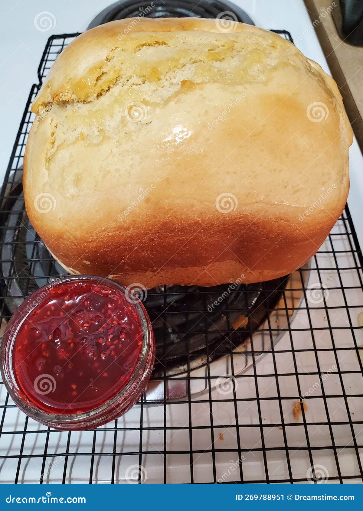 Bread and Jam Tastes Good stock image. Image of food - 269788951