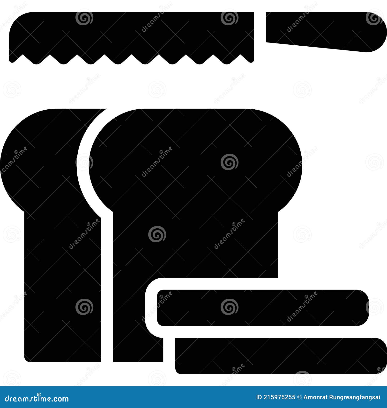 Bread Knife Icon, Bakery and Baking Related Vector Stock Vector ...
