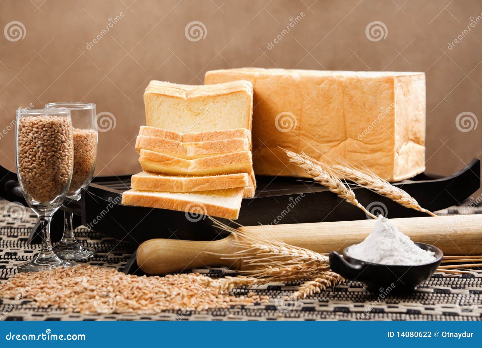 Bread loaf stock photo. Image of bread, baked, wheat - 14080622