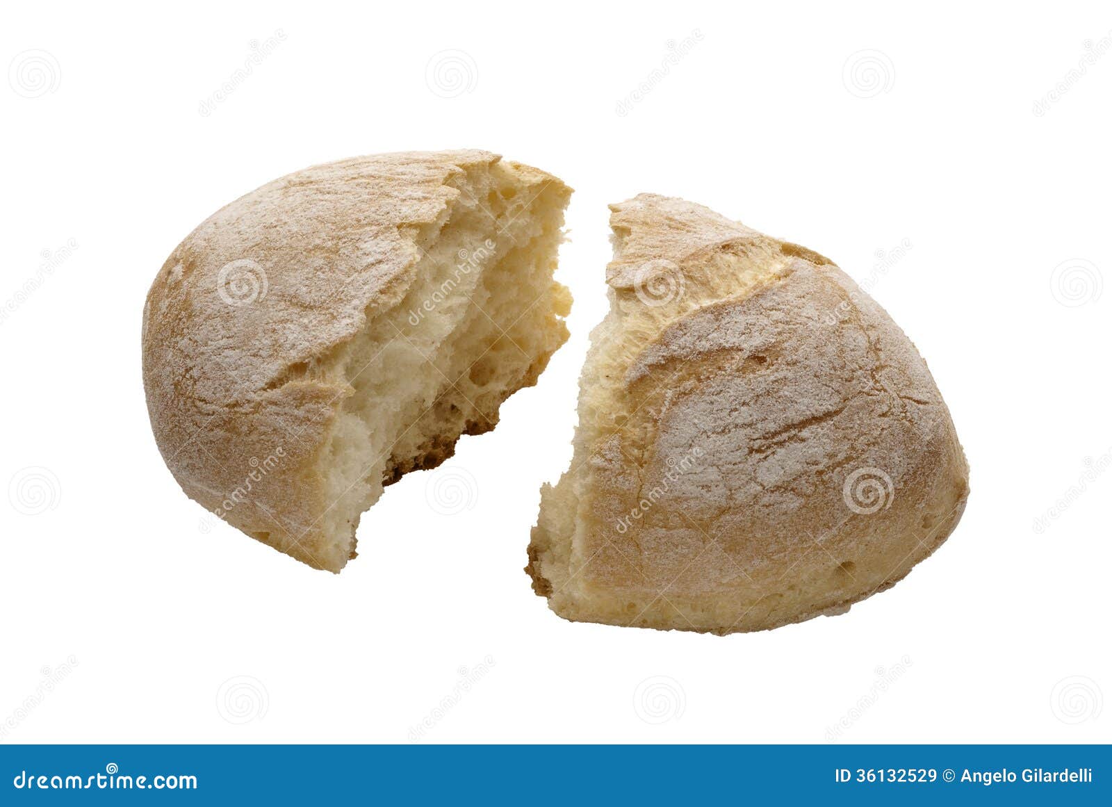 Loaf Loaf Broken In Half, With Hacksaw For Metal Inside.Tool, Concept ...