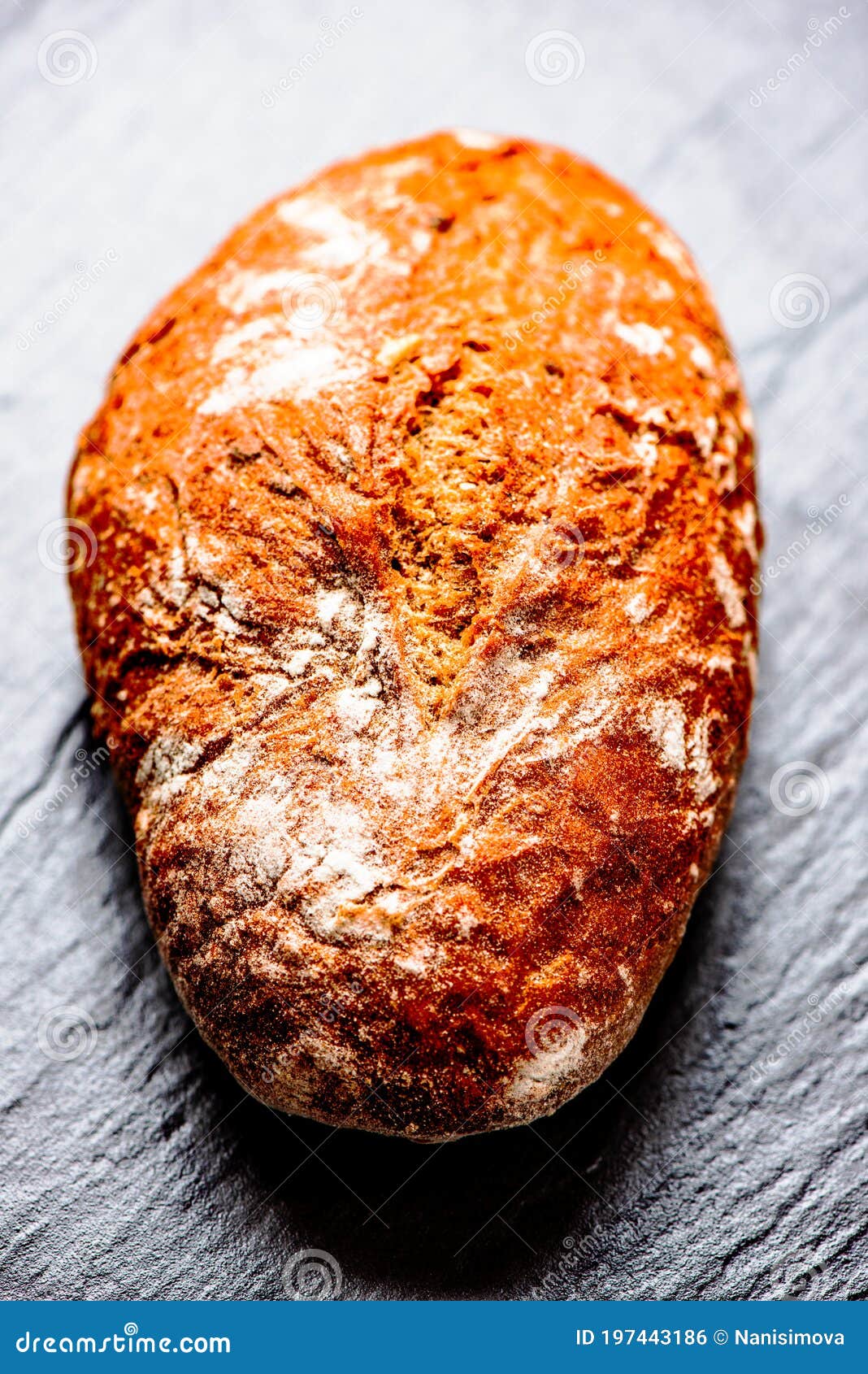 Bread loaf stock photo. Image of healthy, table, cereal - 197443186