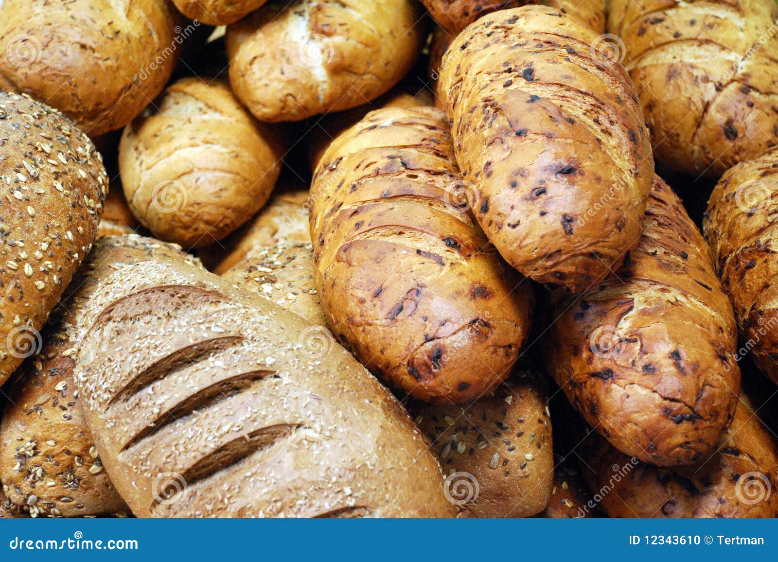 Bread Loaves stock photo. Image of bread, flour, freshness - 12343610