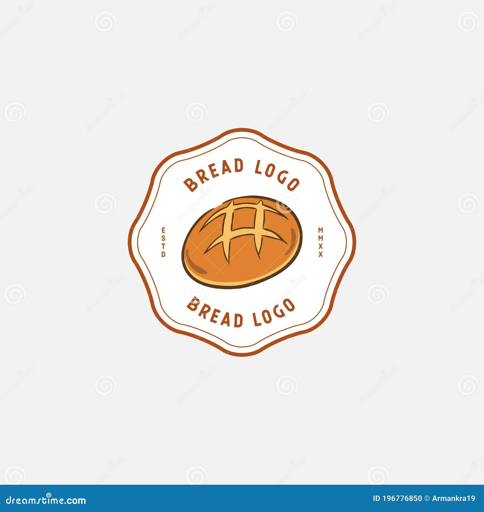Bread Logo Design Template. Badges Bread Elements for Restaurant Stock ...