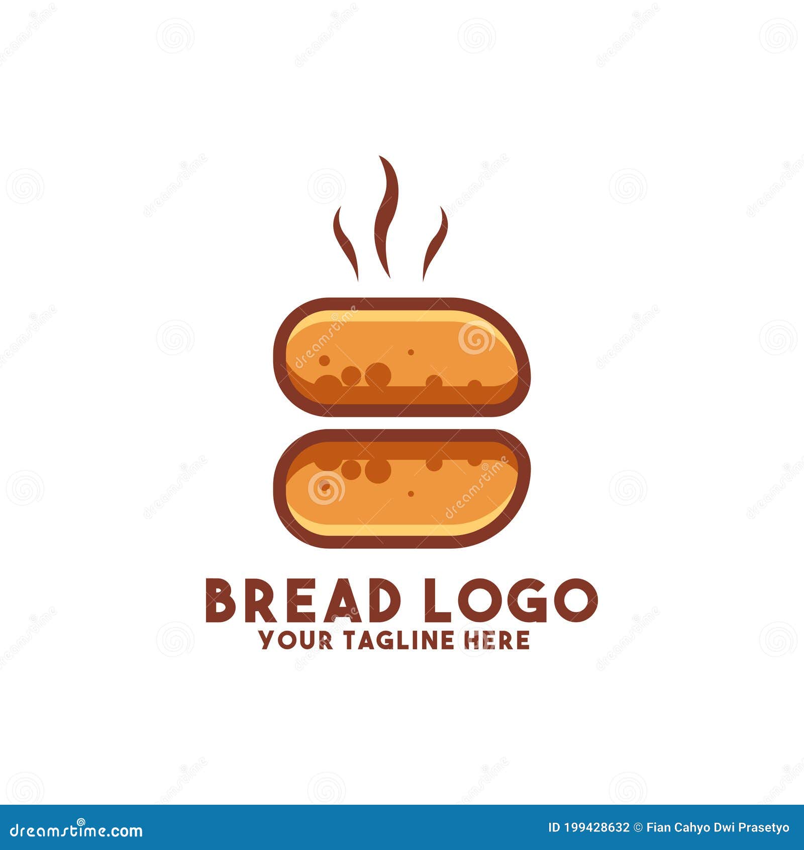 Bread Logo Modern Concept Design Stock Vector - Illustration of stamp ...