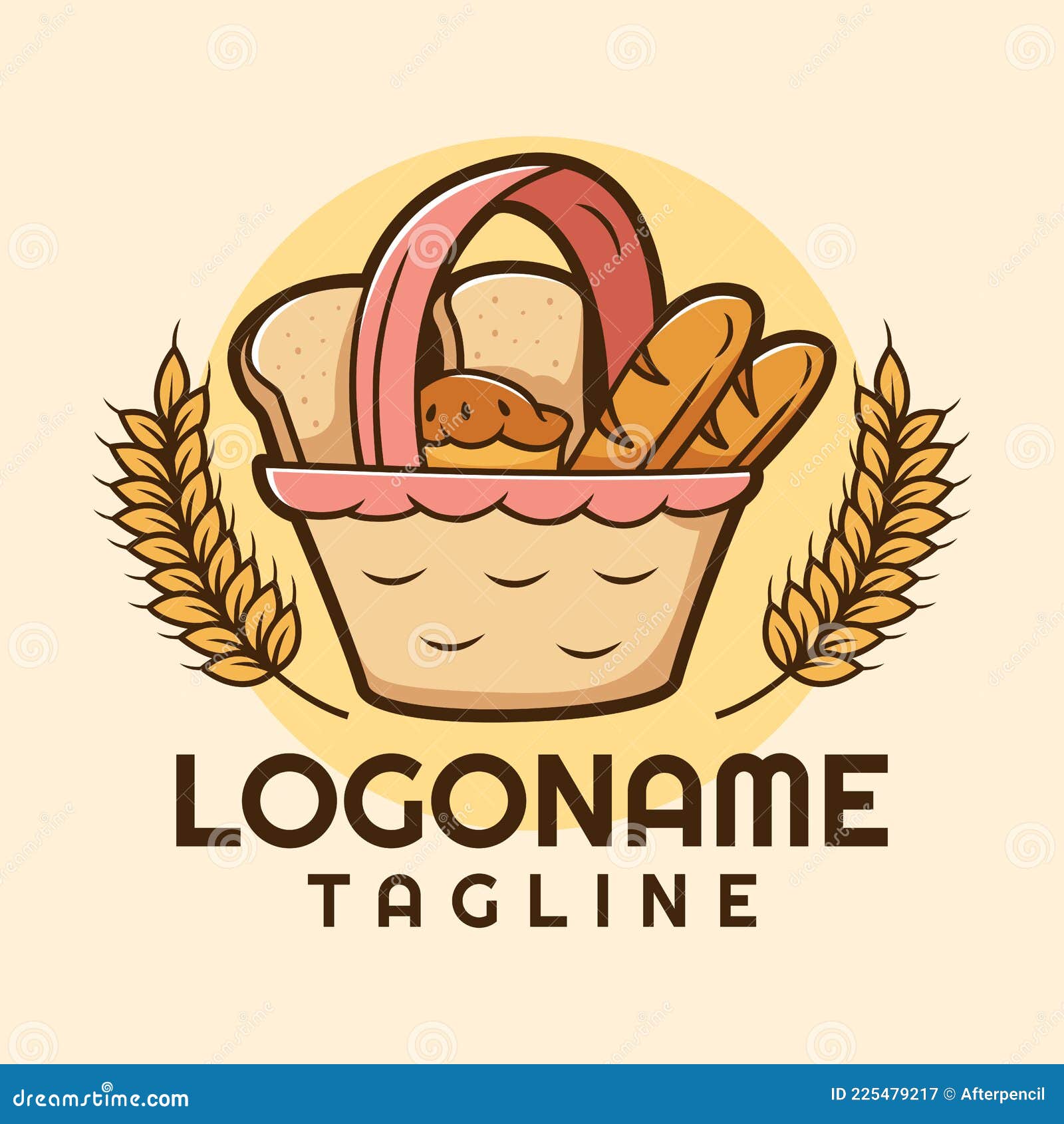 Bread Logo Template, Suitable for Restaurant and Bakery Stock Vector ...