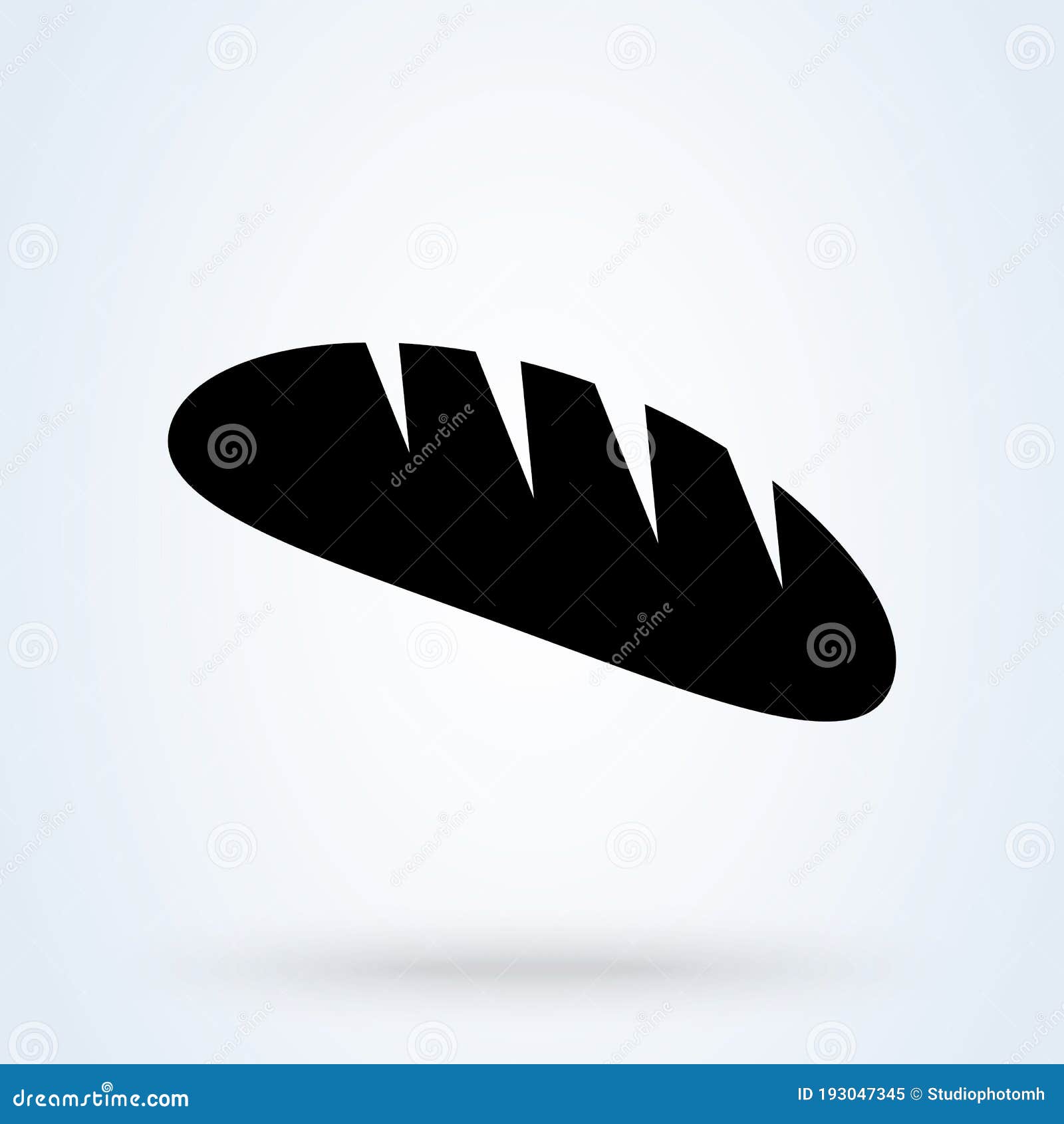 Bread Logo - Vector Illustration. Bakery Emblem Design on White ...