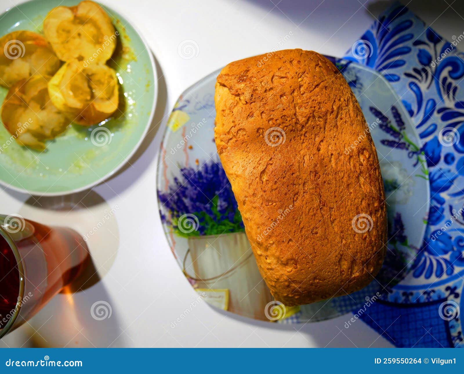 Bread Made in a Bread Maker. Bread Made at Home Stock Photo - Image of ...