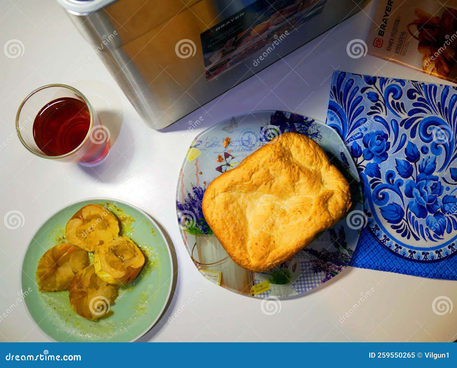 Bread Made in a Bread Maker. Bread Made at Home Stock Image - Image of ...