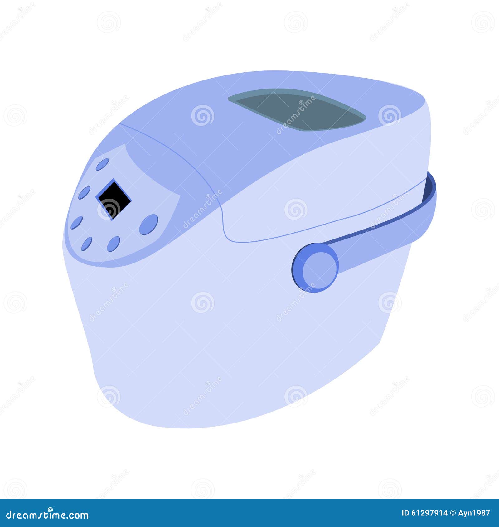 Bread maker blue color stock vector. Illustration of healthy - 61297914