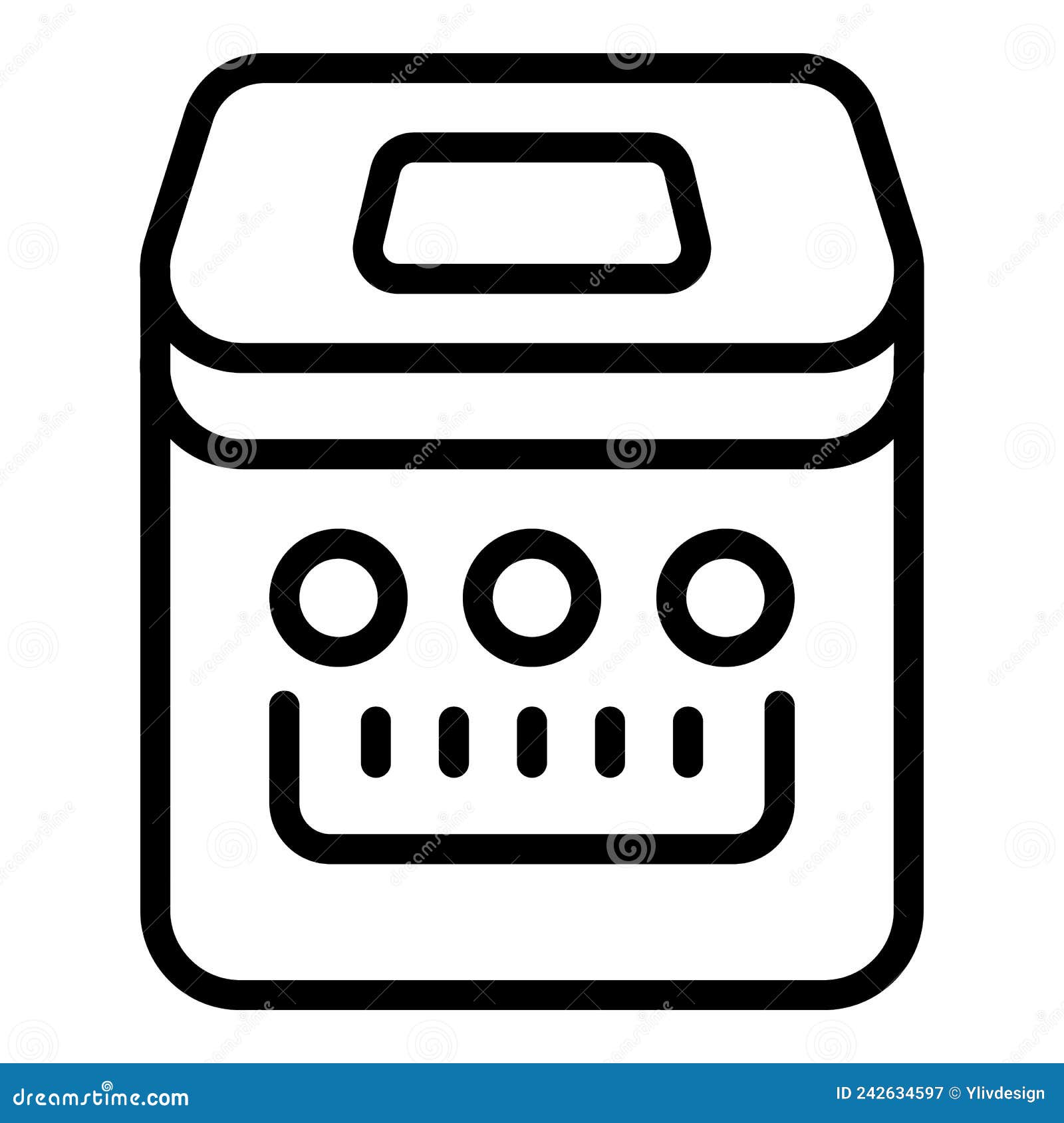 Bread Maker Icon Outline Vector. Breadmaker Food Stock Vector ...