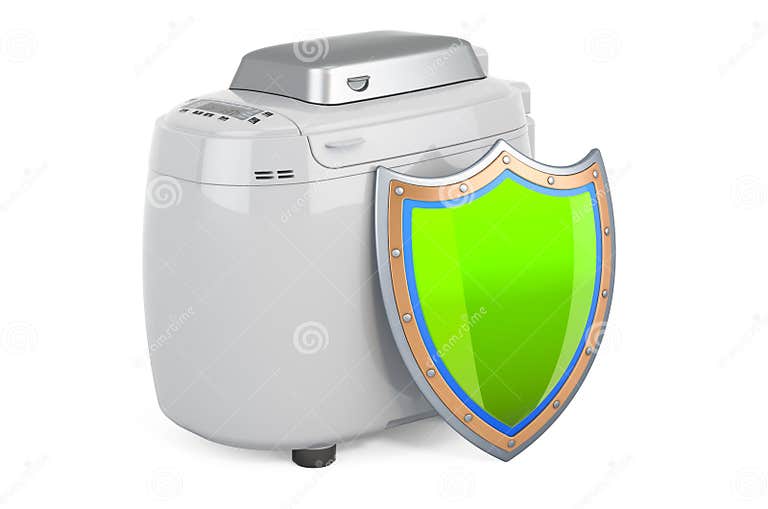 Bread Making Machine with Shield, 3D Rendering Stock Illustration ...