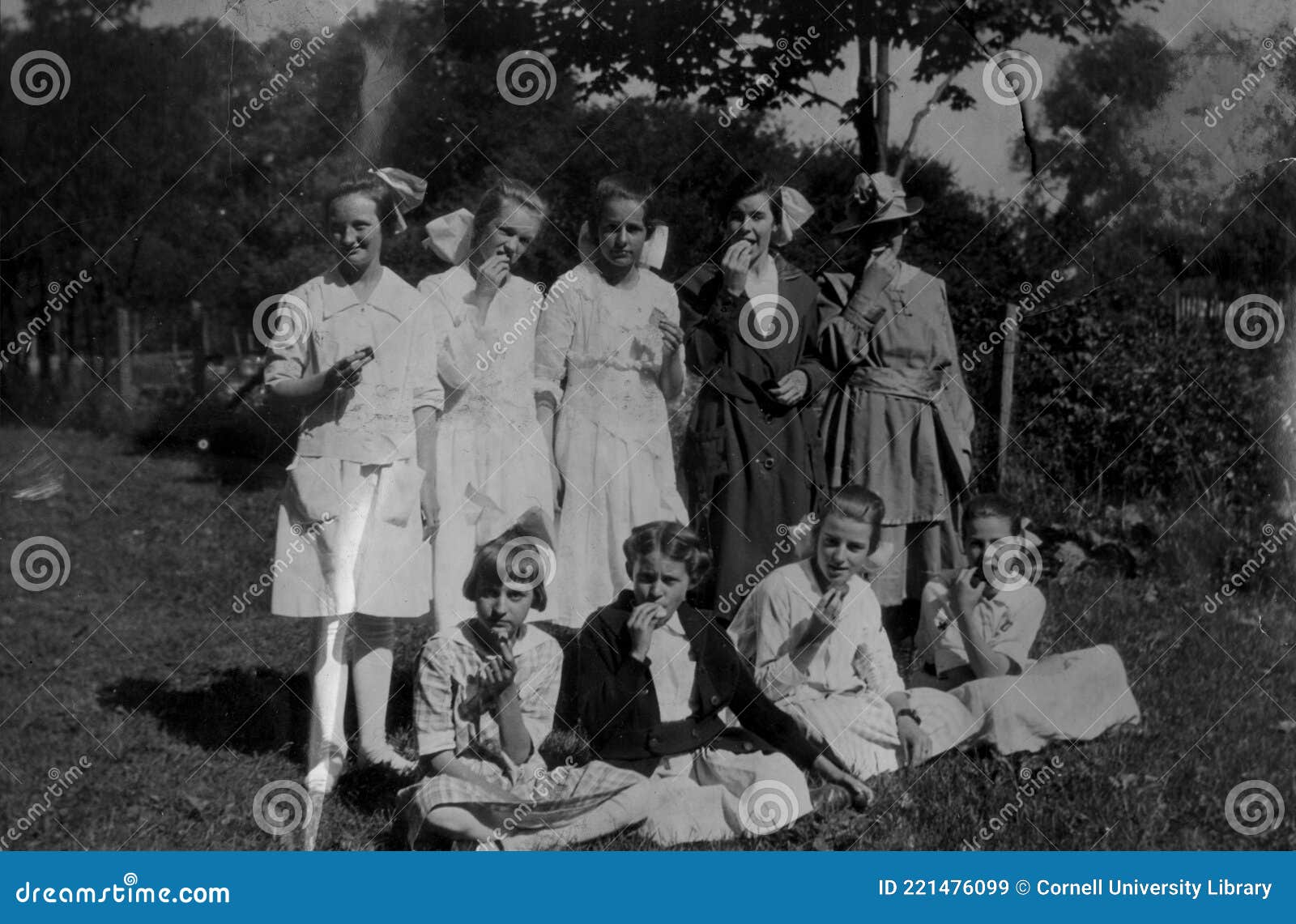 Bread Making Prize Winners. Boys And Girls. Circa 1910. Picture Image ...