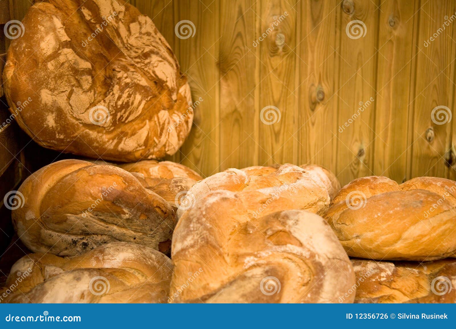 Bread at the market stock photo. Image of victuals, roll - 12356726