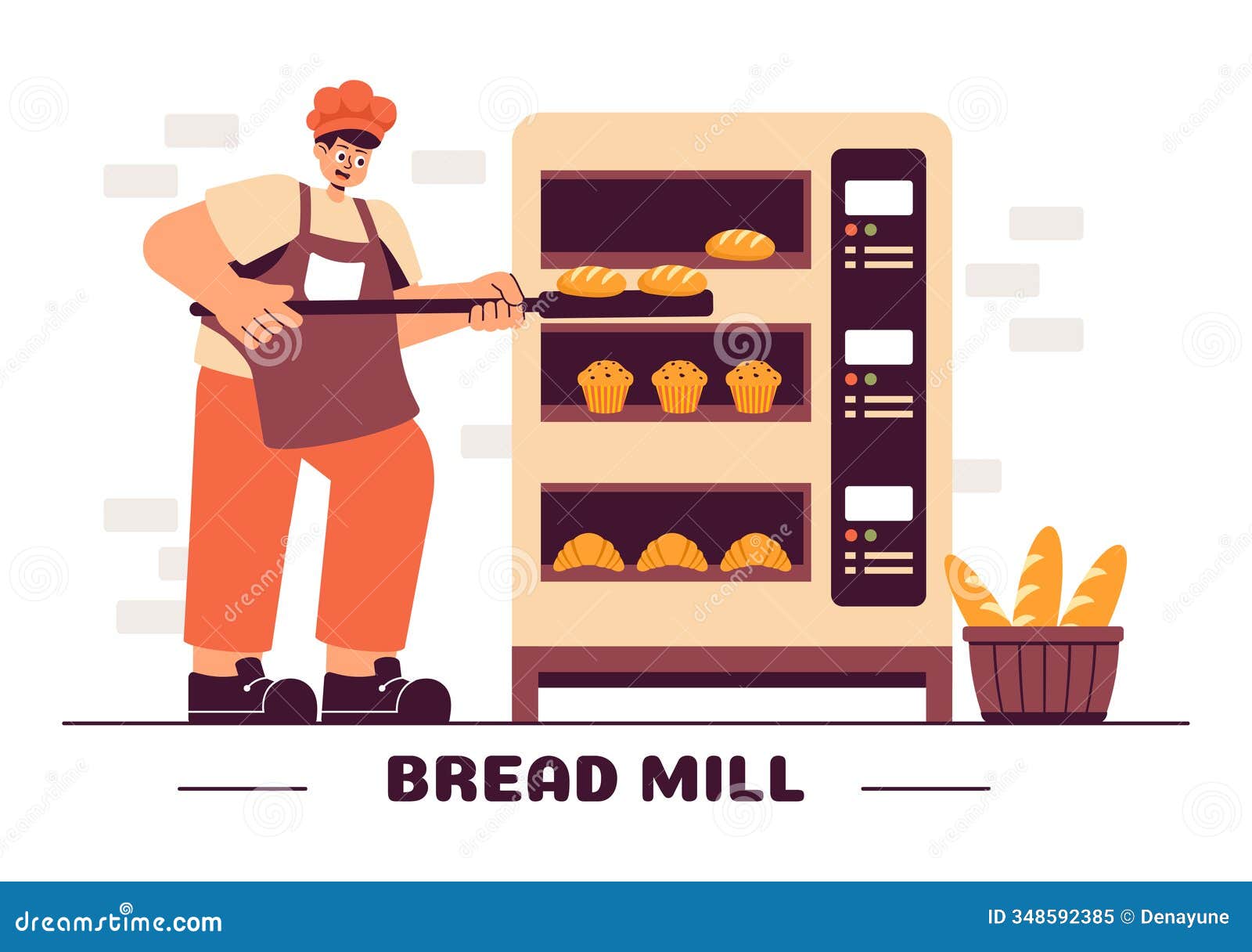 Assorted Breads Displayed On The Shelves Of Bakery Supermarkets ...