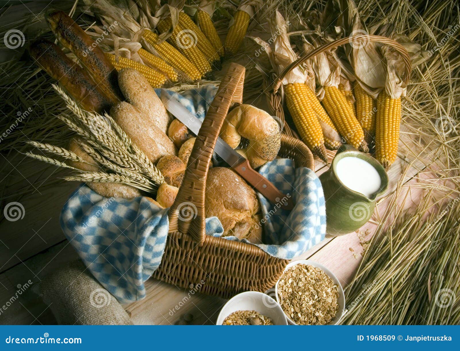 Bread mix stock image. Image of bakery, delicious, grains - 1968509