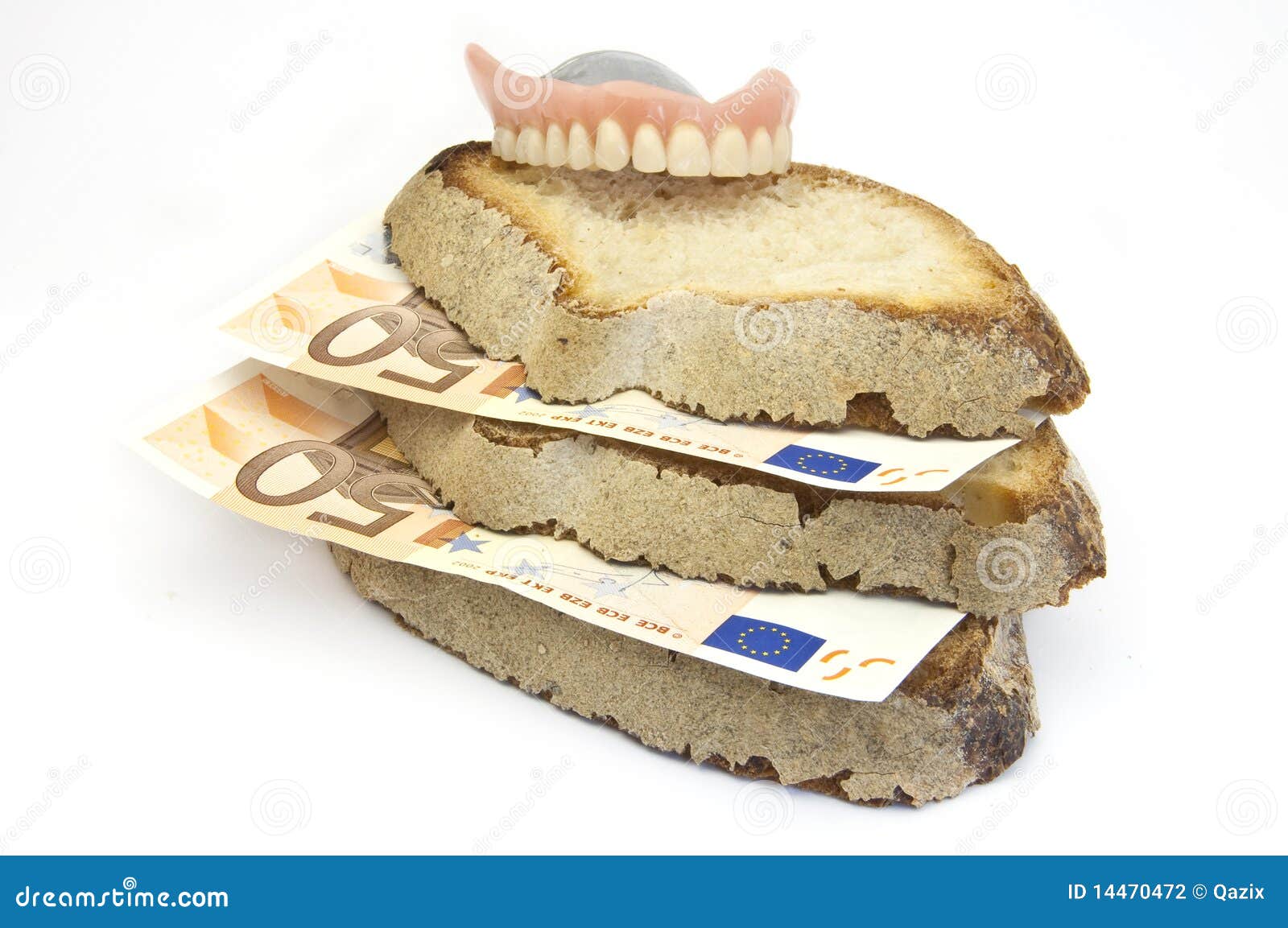Bread and Money stock photo. Image of cash, wealth, euro - 14470472