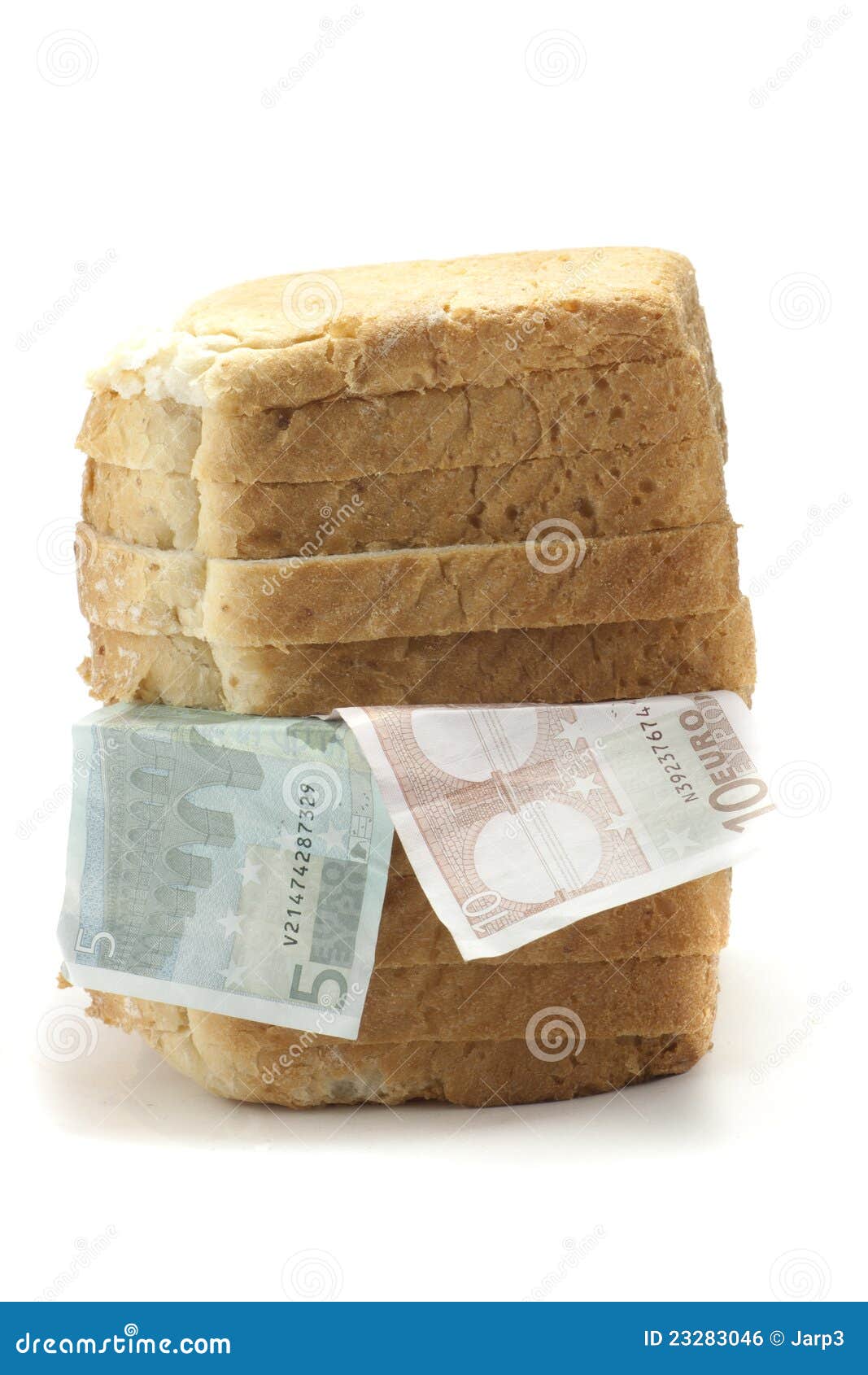 Bread money stock photo. Image of restaurant, banknotes - 23283046